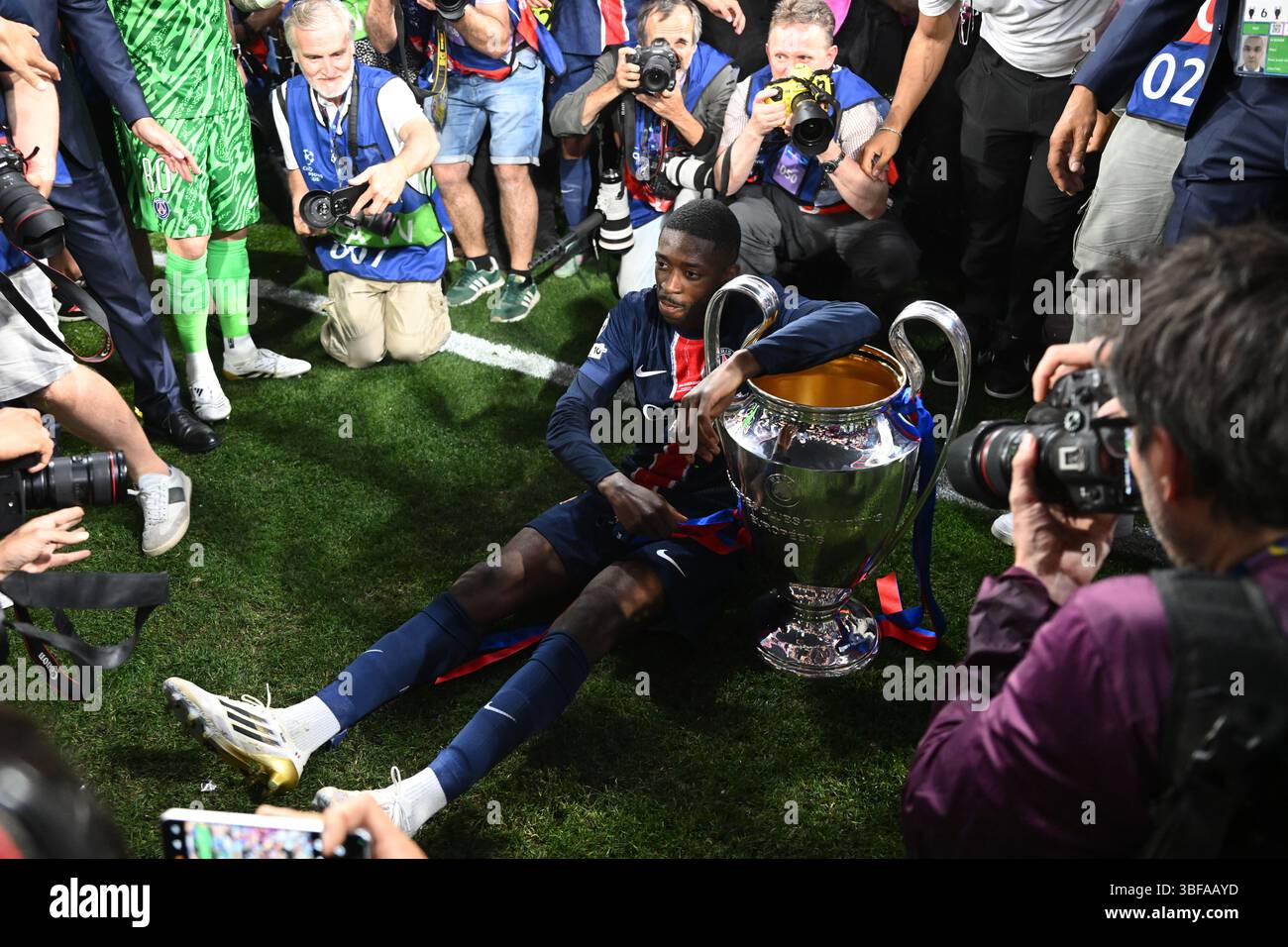 Munich, Germany. 31st May, 2025. Soccer: Champions League, Paris Saint ...