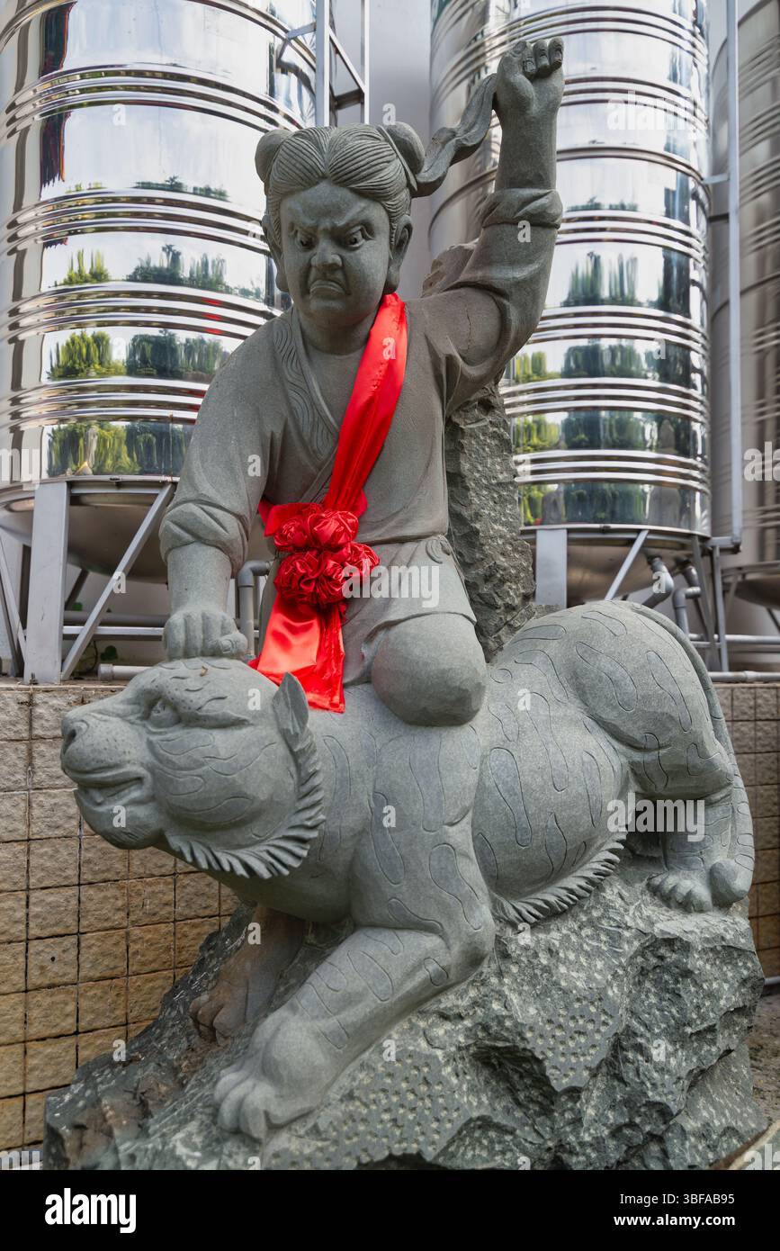 Kuala Lumpur, Malaysia - Feb.19, 2025: Statue no.20 of the 24 Filial ...