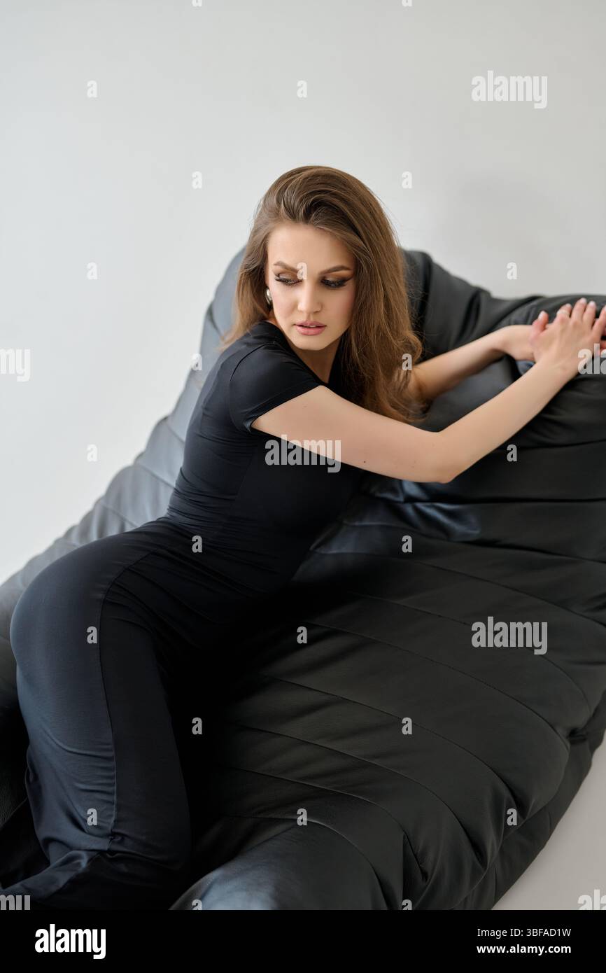 Young attractive slim brunette woman hi-res stock photography and ...