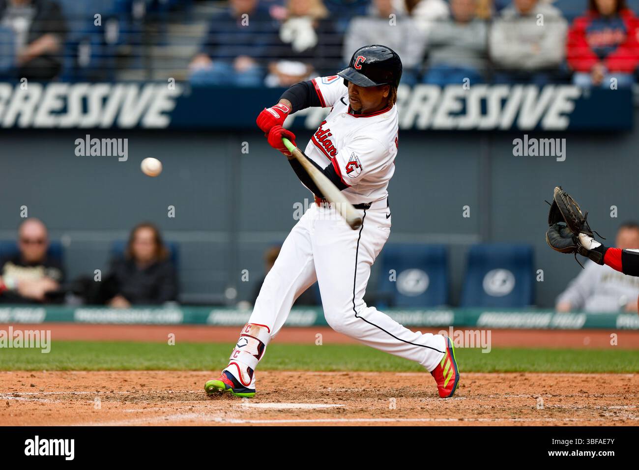 Cleveland, Ohio, USA. 31st May, 2025. Cleveland Guardians third base ...