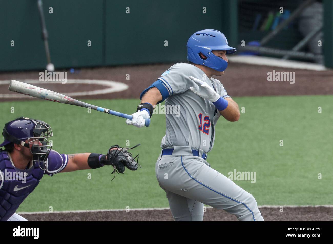 AUSTIN, TX - MAY 31: Houston Christian first baseman Katcher Halligan ...