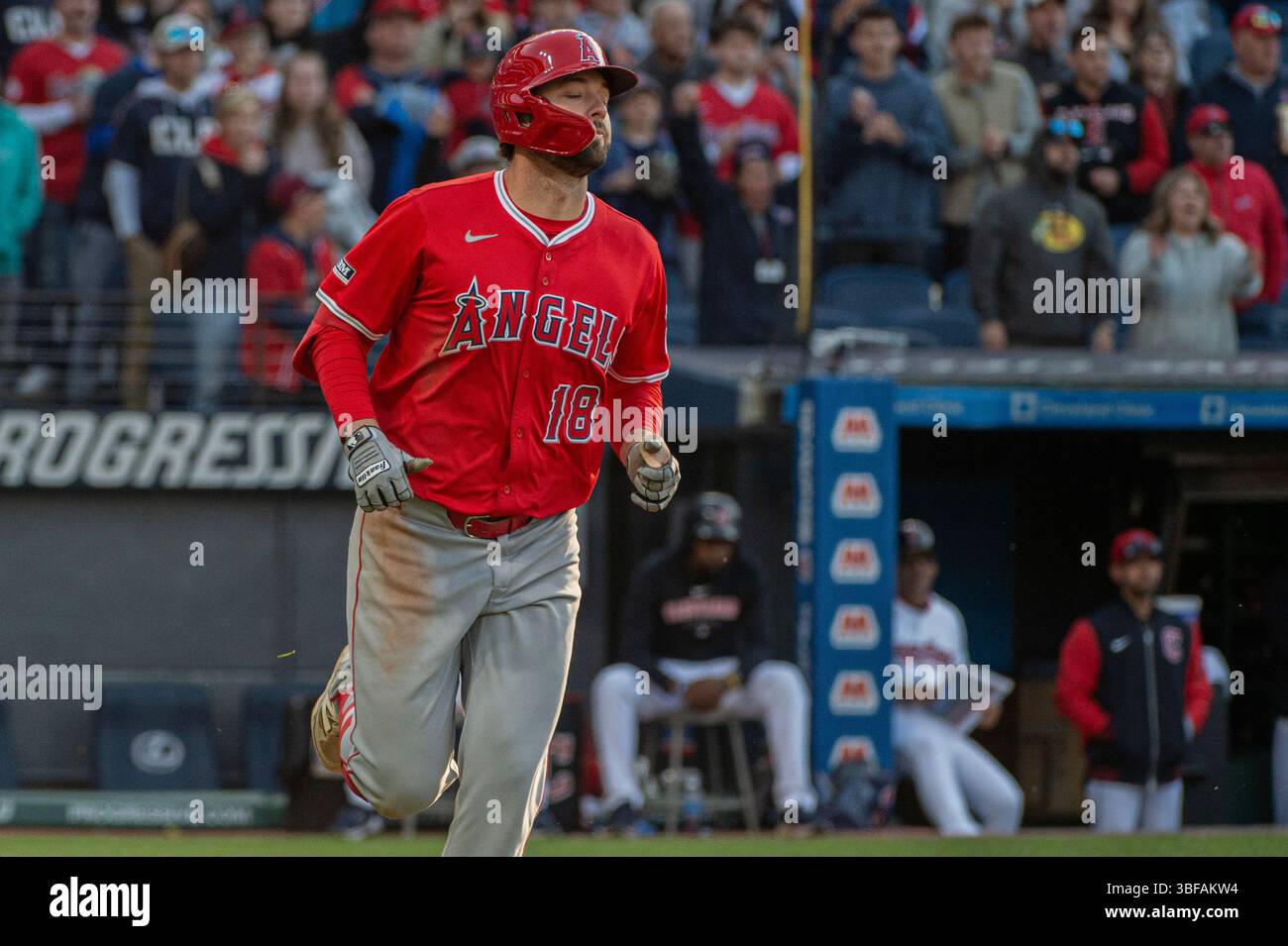 Los Angeles Angels' Nolan Schanuel runs out a groundout to end a ...