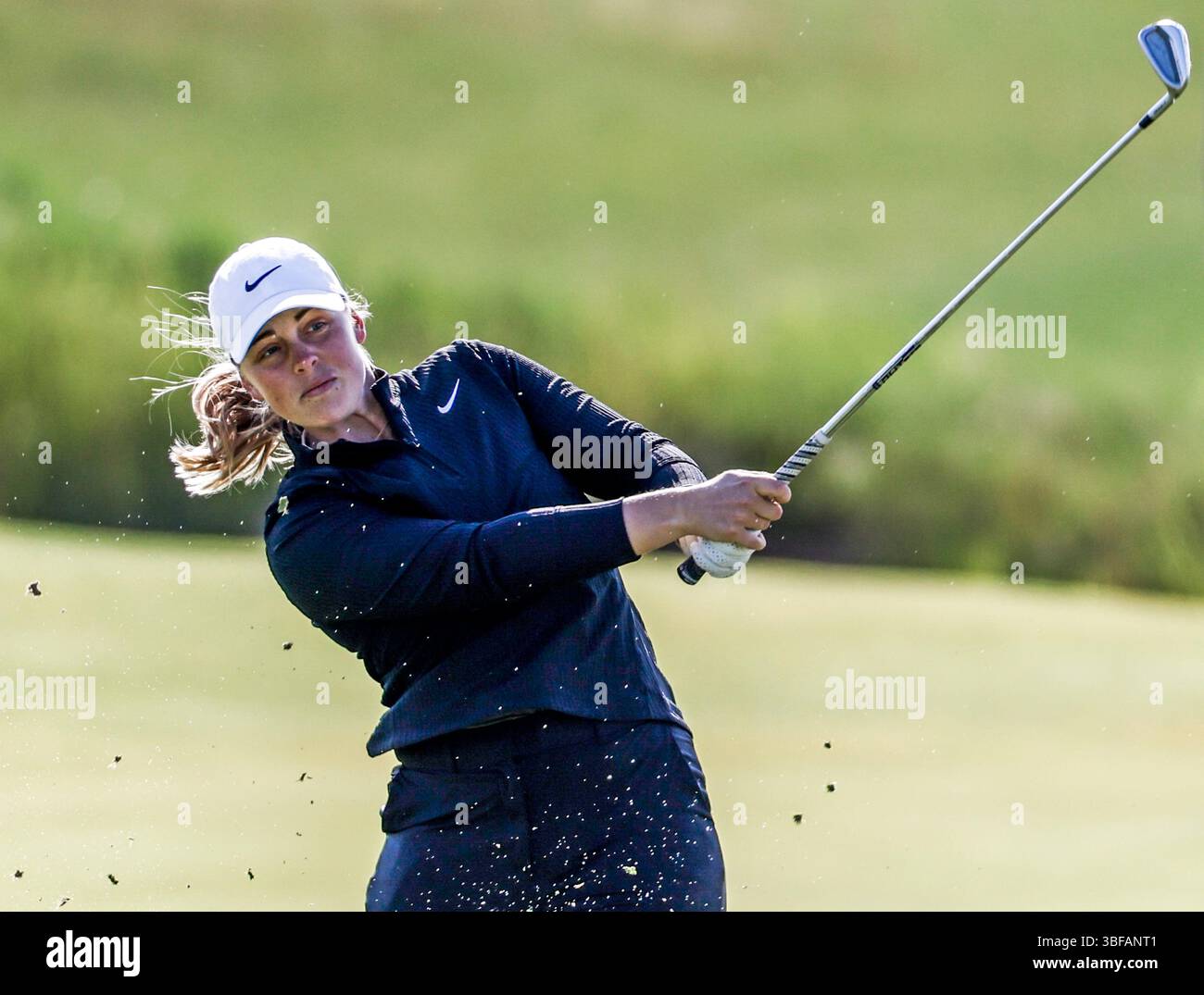 Erin, United States. 11th Apr, 2025. Maja Stark of Sweden hits her ...