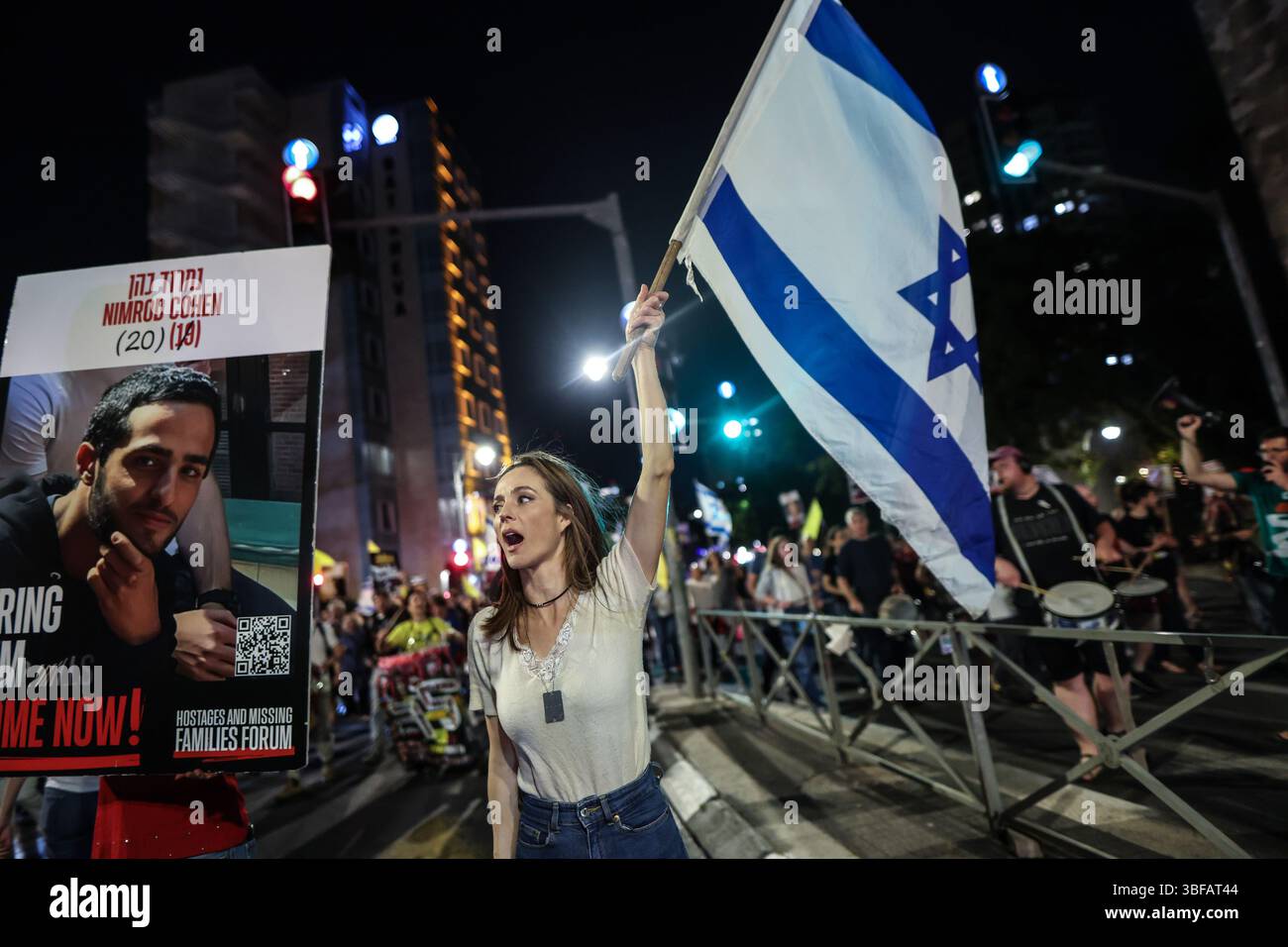 Jerusalem, Israel. 31st May, 2025. Knesset member Merav Cohen waves ...