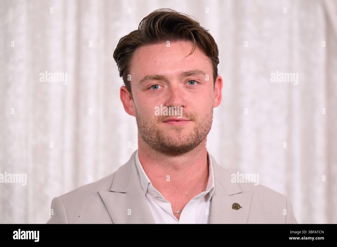 London, UK. 31 May 2025. Calum Lill attending the British Soap Awards 2025 at the Hackney Empire ...