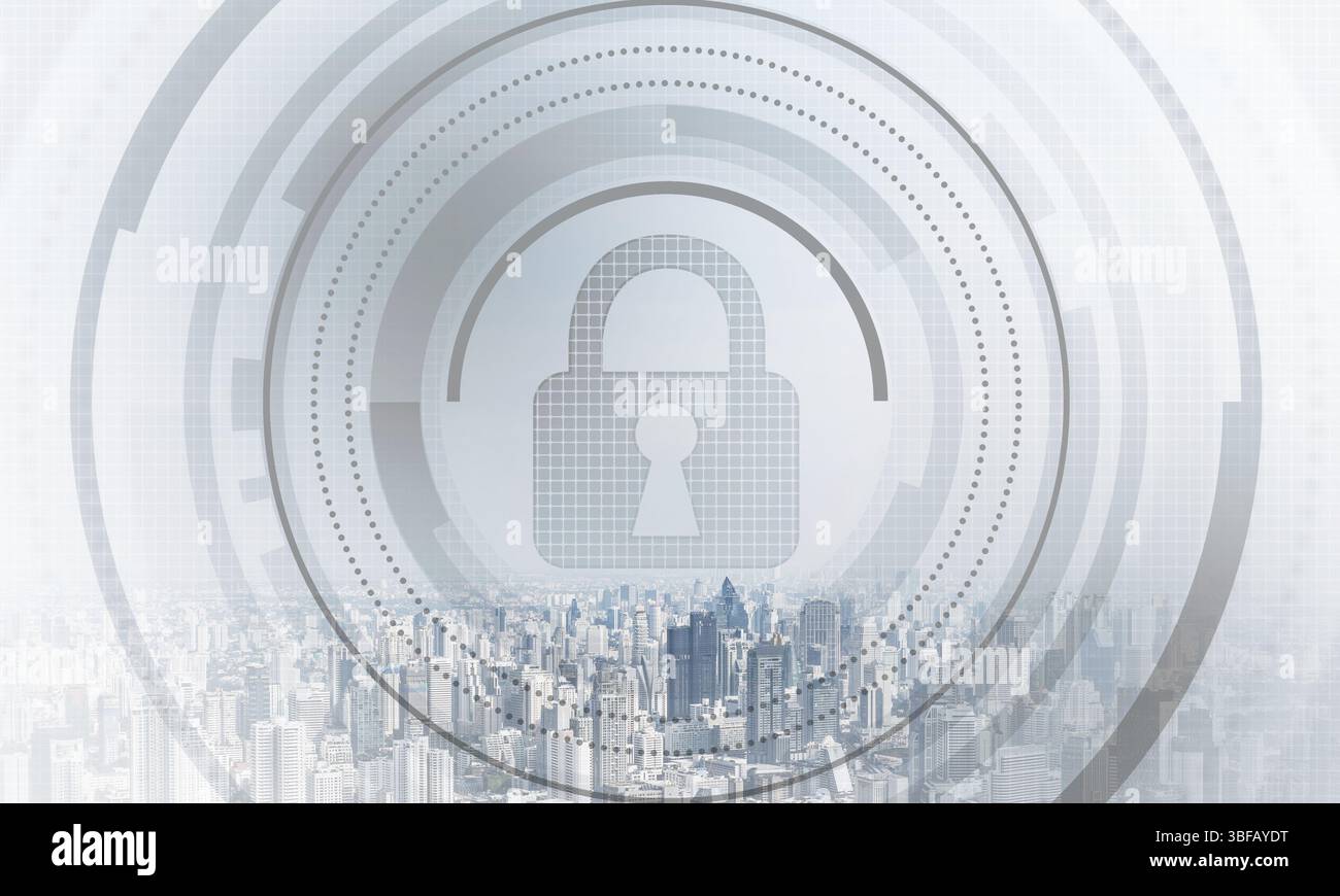 Cryptography and encryption algorithm concept. Risk management and ...