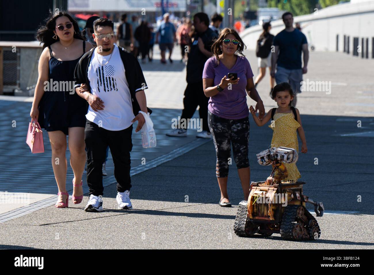 Seattle, USA. 28th May 2025. A remote controlled Wall-E robot on the ...