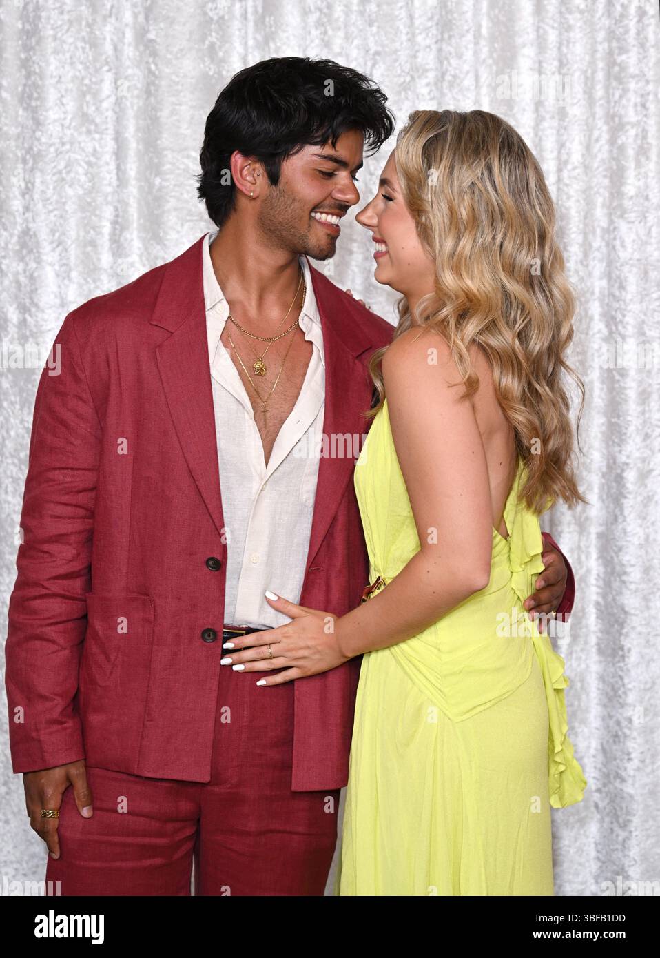 London, UK. May 31st, 2025. Ruby O'Donnell and Nathaniel Dass arriving ...
