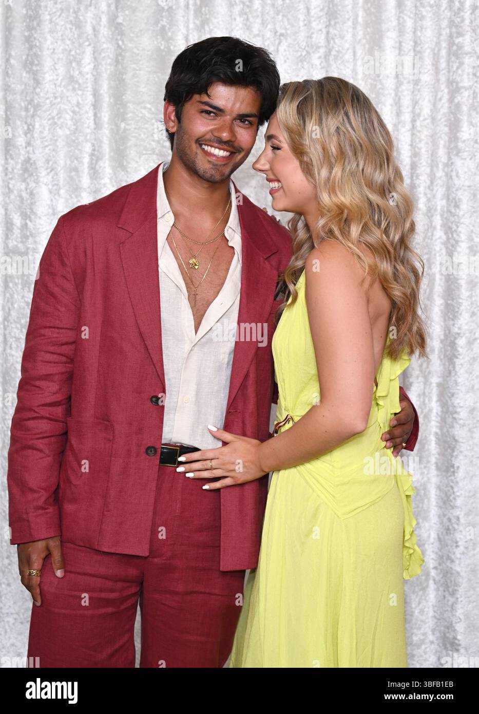 London, UK. May 31st, 2025. Ruby O'Donnell and Nathaniel Dass arriving ...