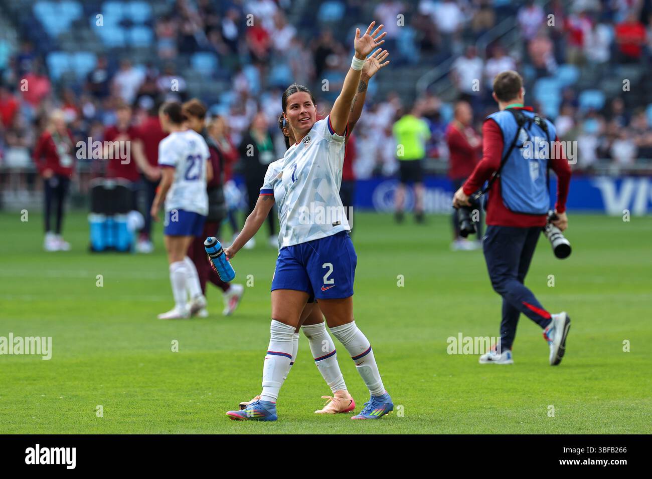May 31st, 2025: Emily Sams of the United States waves to fans after a ...
