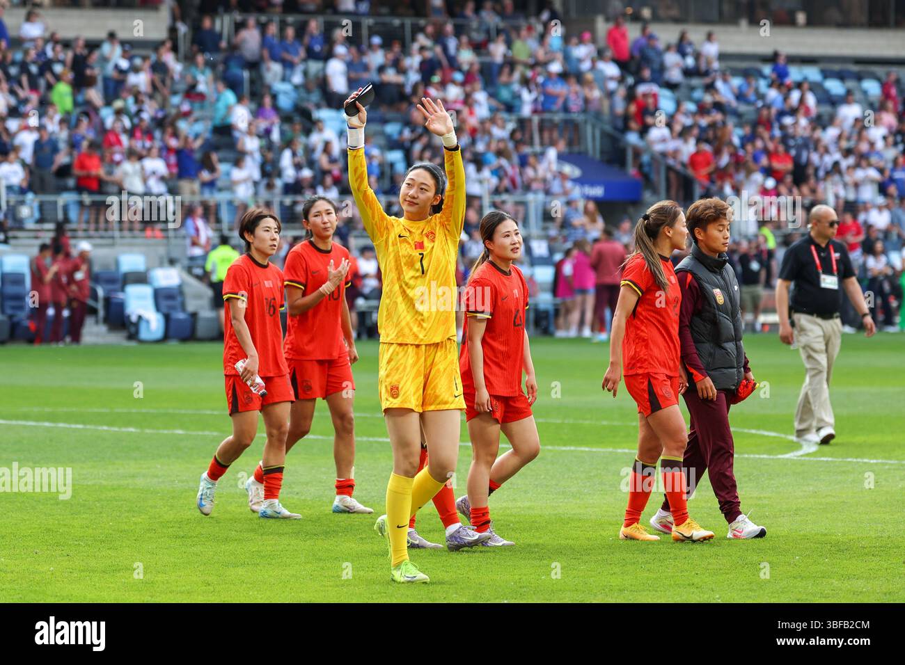 May 31st, 2025: China players including Xu Huan of China (1) wave to ...
