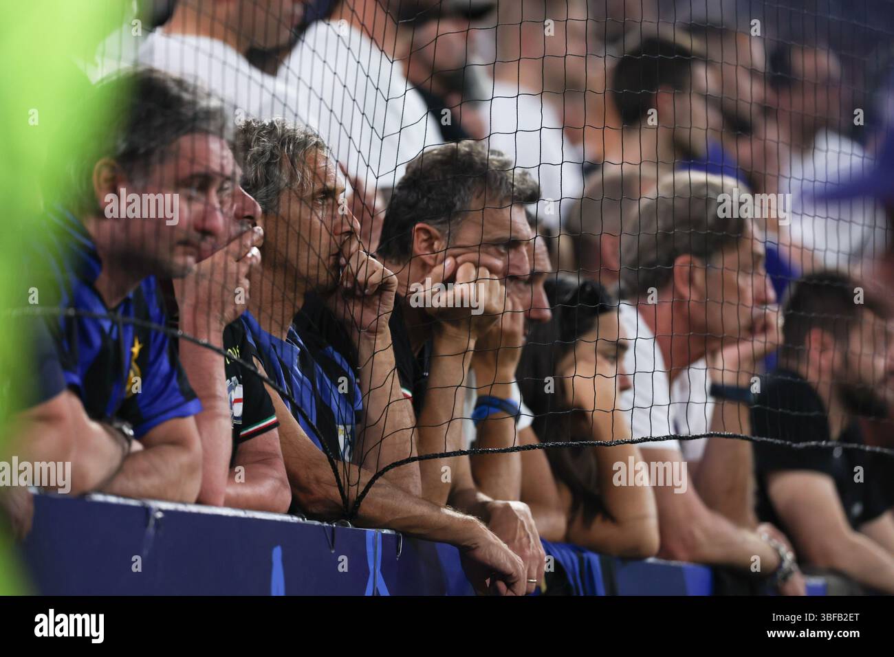 Disappointment of the Inter fans during the 2025 Soccer Champions ...