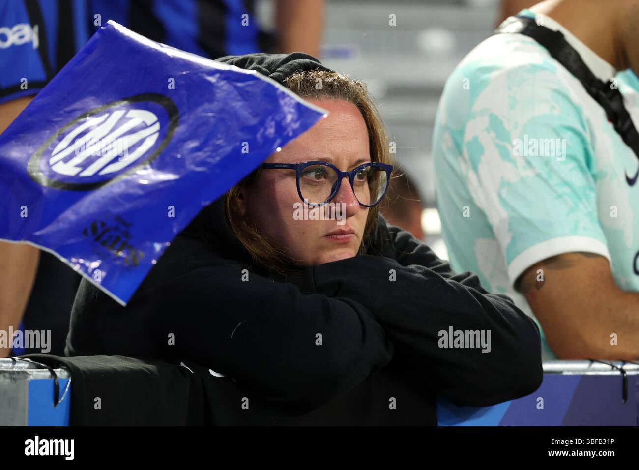 Munich, Germany May 31, 2025: Disappointment among Inter fans in the ...