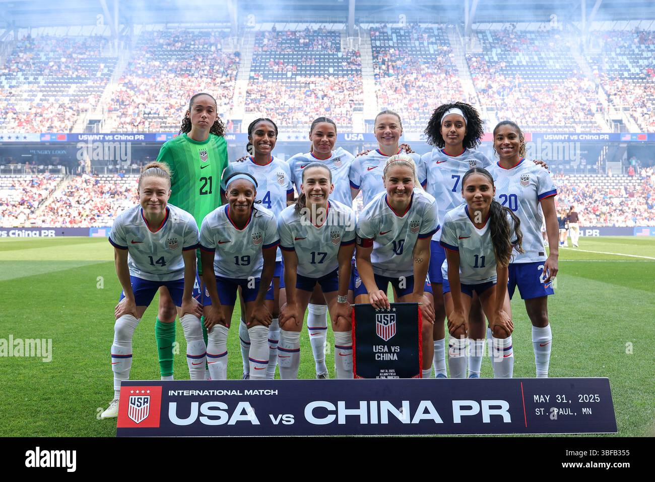 May 31st, 2025: United States starting XI before a international ...