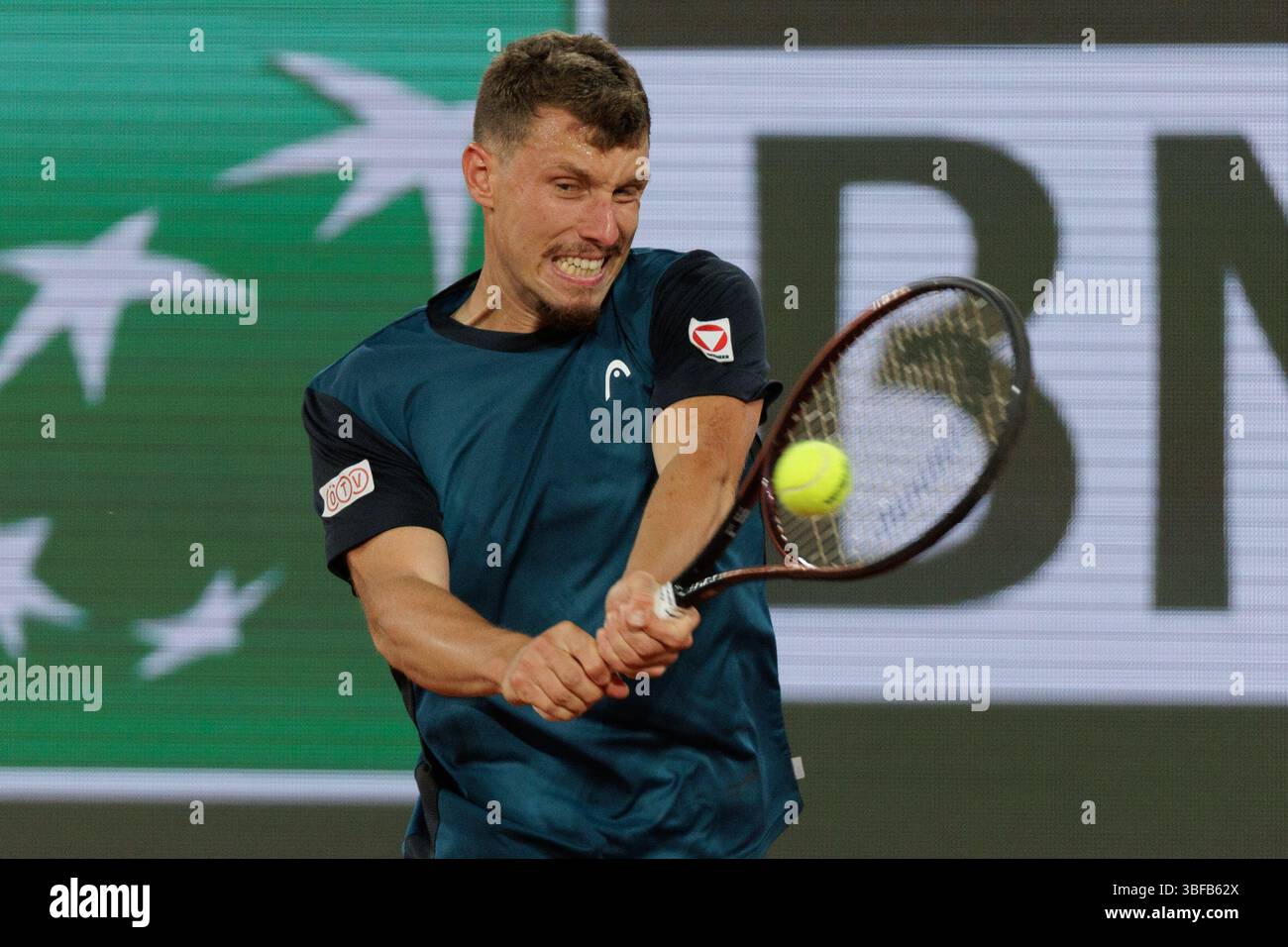 Filip Misolic of Austria during the Roland-Garros 2025, French Open ...
