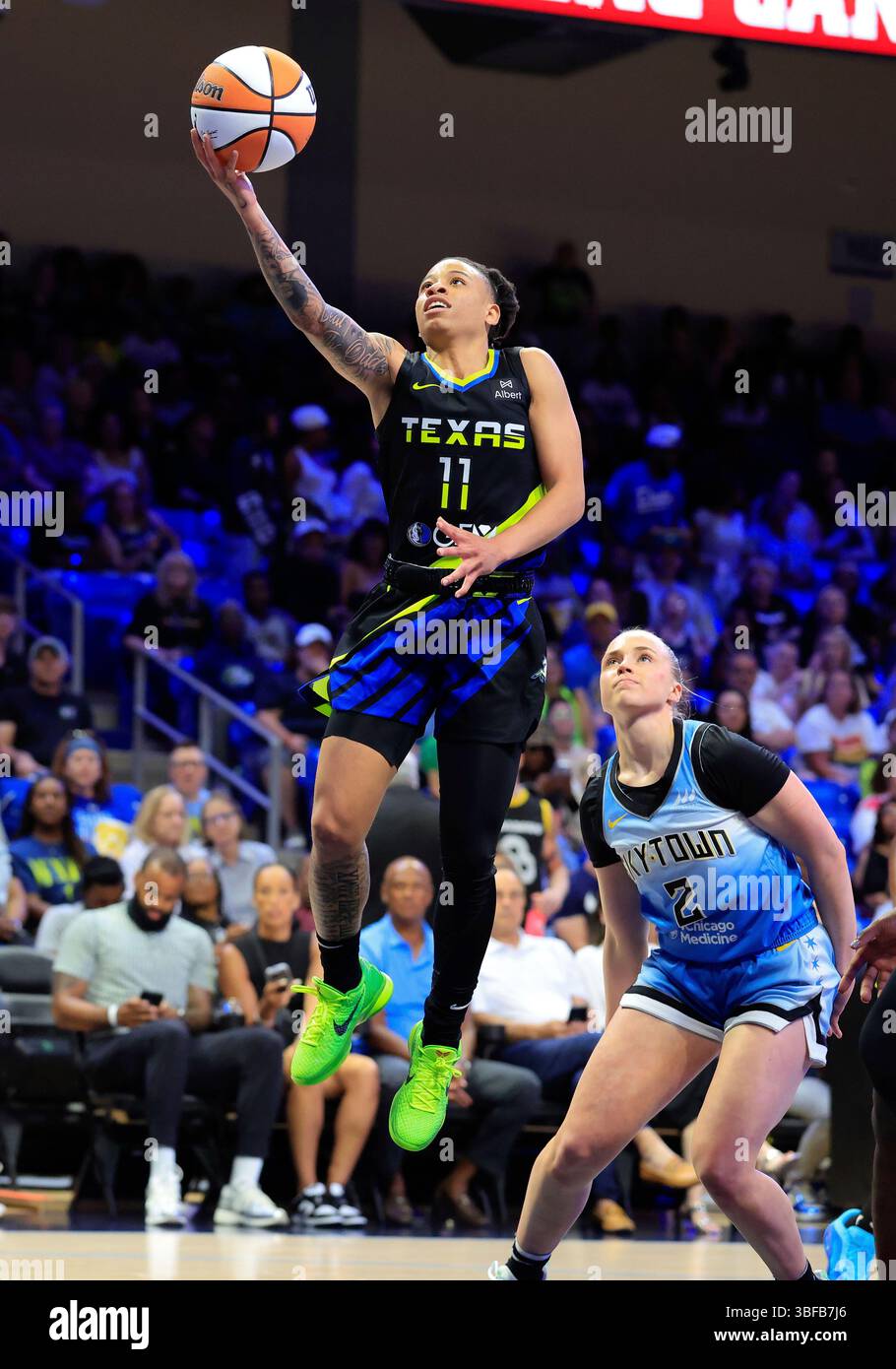 ARLINGTON, TX - MAY 31: Dallas Wings guard JJ Quinerly (11) makes a ...
