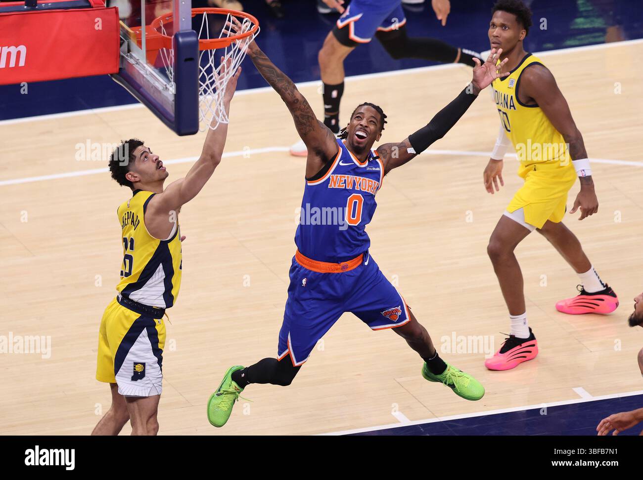 Indianapolis, United States. 31st May, 2025. New York Knicks Delon ...