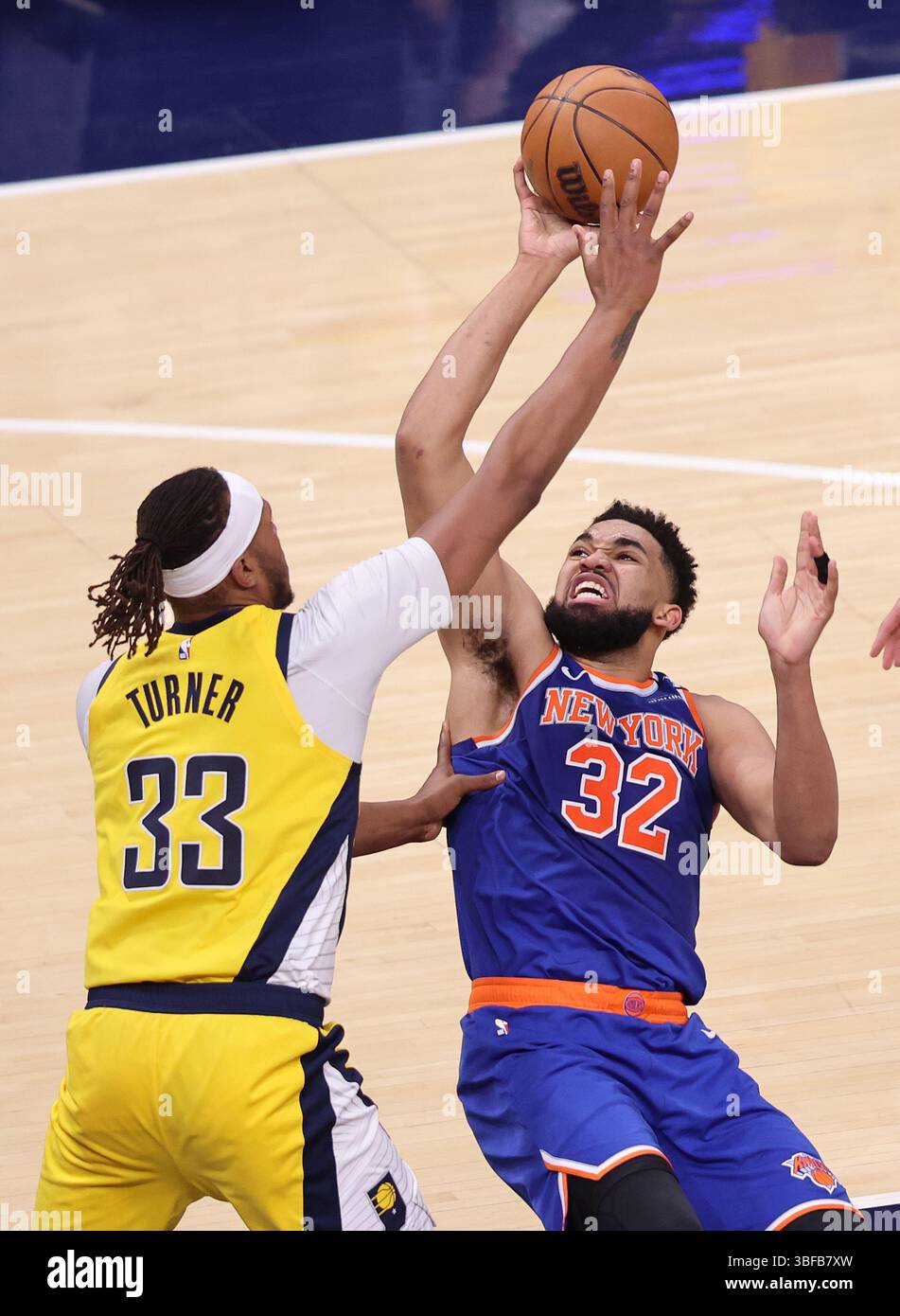 Indianapolis, United States. 31st May, 2025. New York Knicks Karl ...