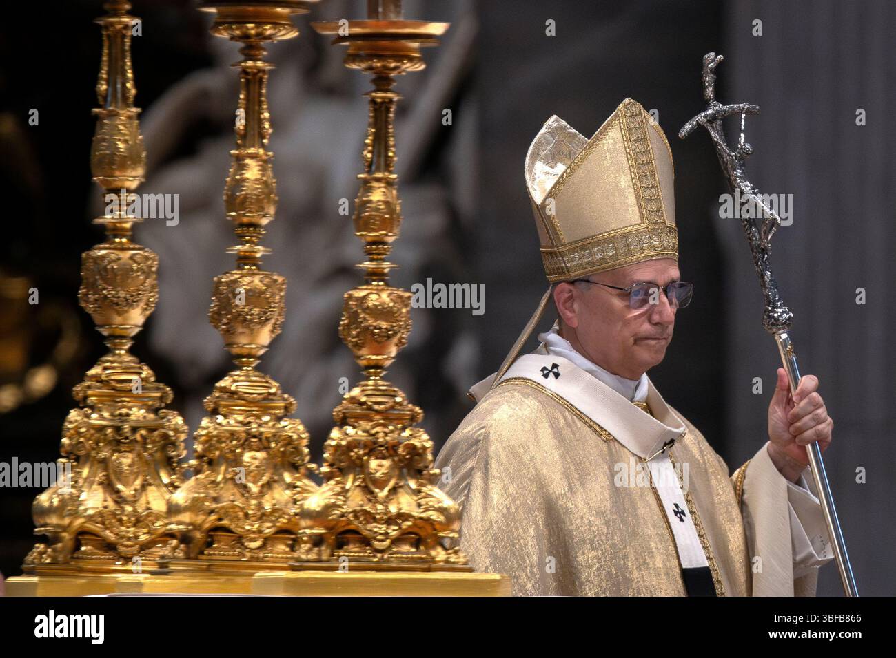 Vatican, Vatican. 31st May, 2025. Pope Leo XIV leads a Holy Mass with the Rite of priestly ...