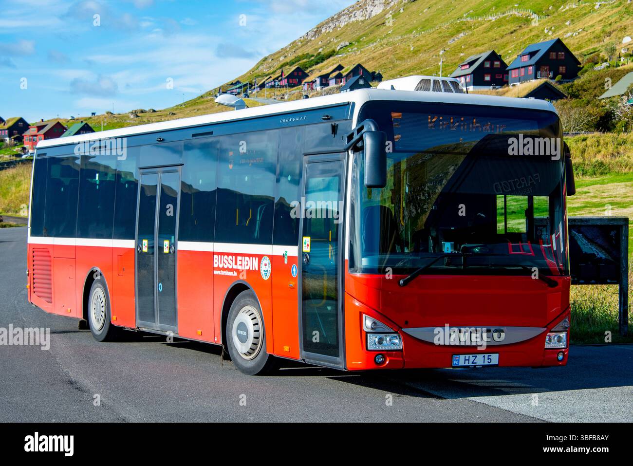 Kirkjubour, Faroe Islands - September 25, 2024: Torshavn’s Bussleidin ...