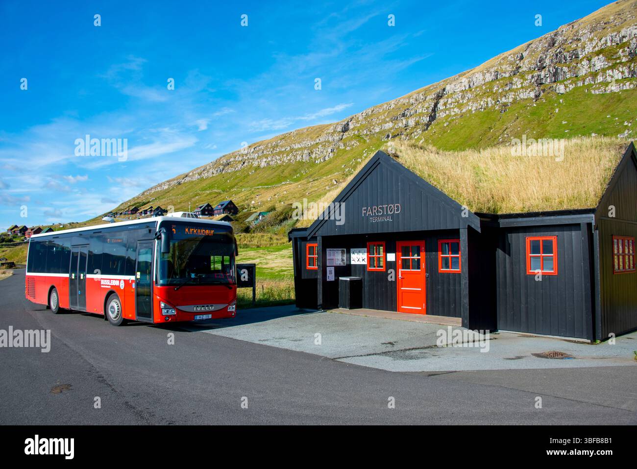 Kirkjubour, Faroe Islands - September 25, 2024: Torshavn’s Bussleidin ...