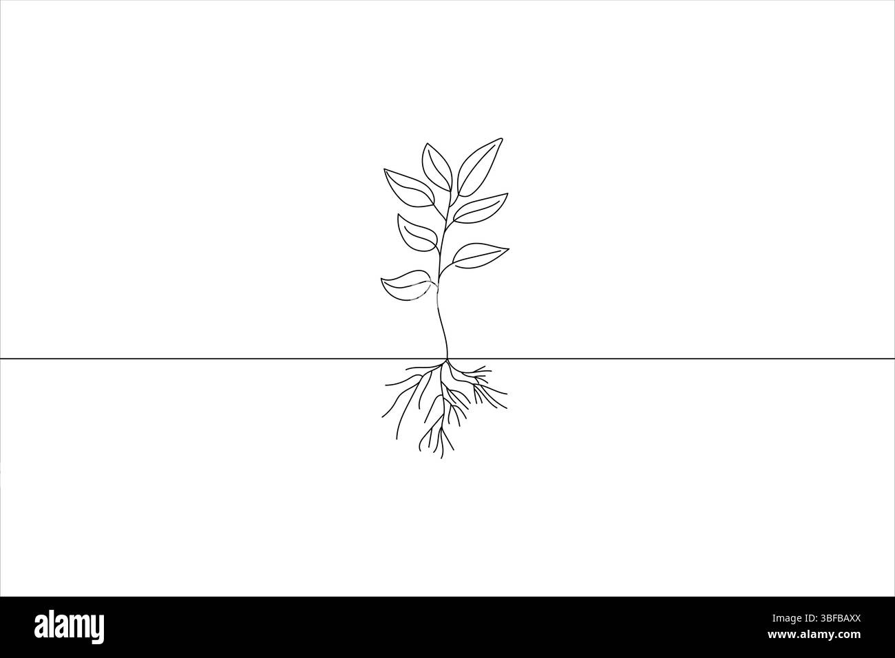 Black white line art showing Stock Vector Images - Alamy