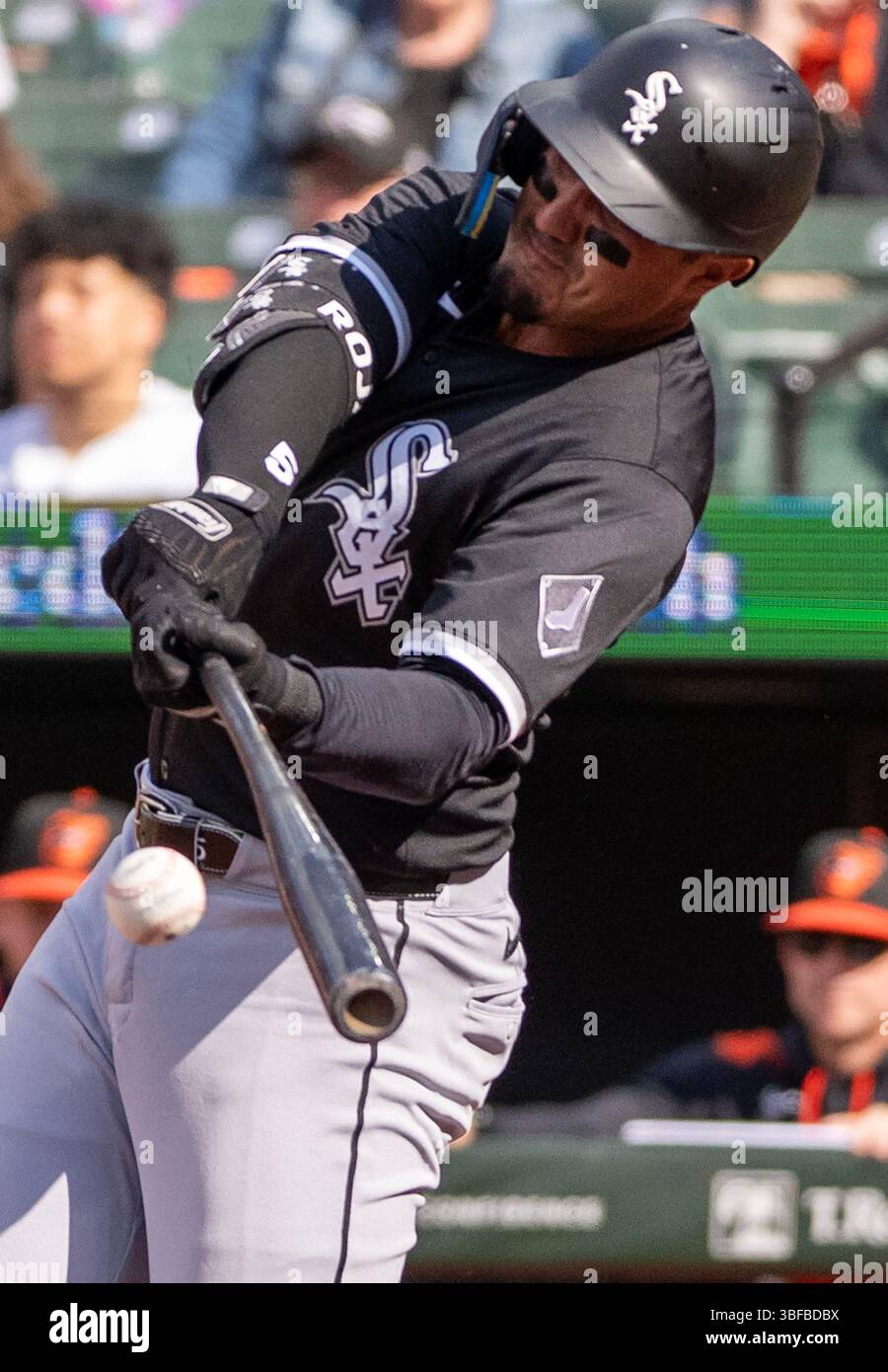 BALTIMORE, MD - MAY 31: Chicago White Sox third base Josh Rojas (5) at ...