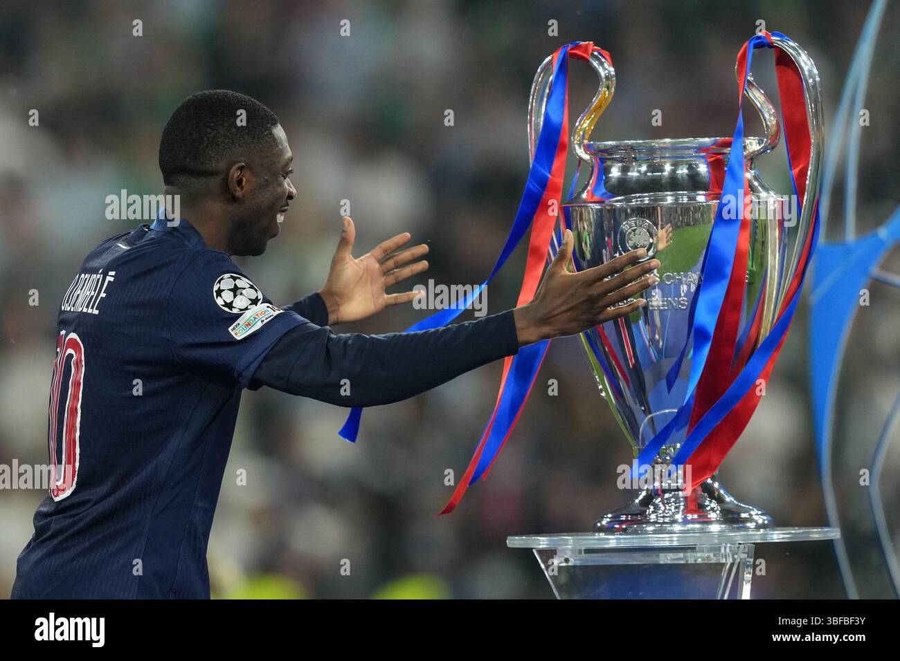 Munich, Germany. 31st May, 2025. Ousmane Dembele of Paris Saint-Germain ...