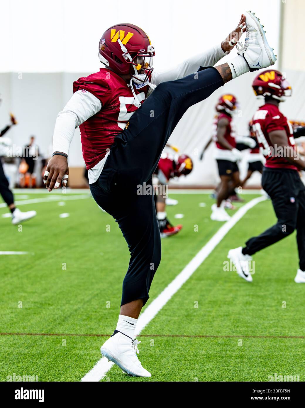 Ashburn VA: Washington Commanders line backer Jacob Martin (55 ...