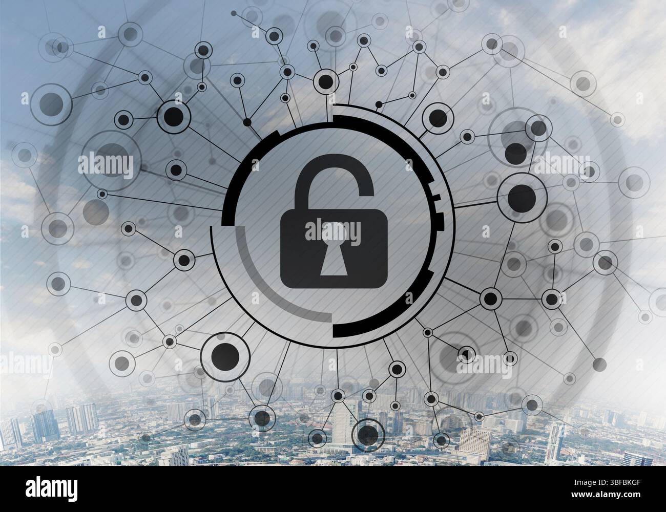 Cryptography and encryption algorithm concept. Risk management and ...