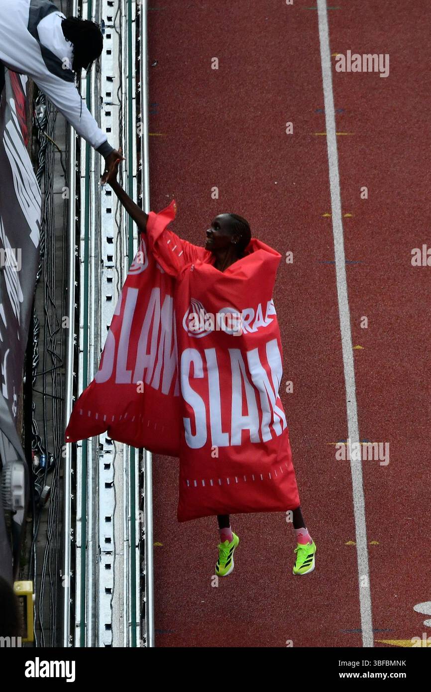 Philadelphia, United States. 31st May, 2025. Agnes Jebet Ngetich ...