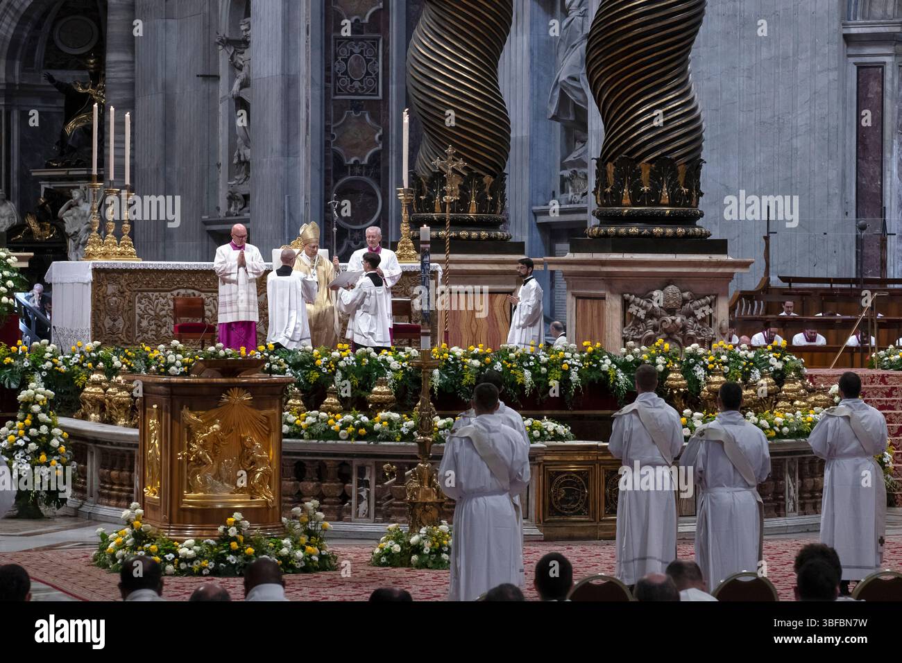 Vatican, Vatican. 31st May, 2025. Pope Leo XIV leads a Holy Mass with ...