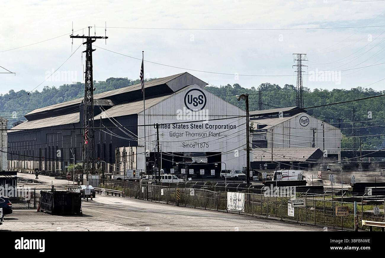 A photo shows United States Steel Corporation (U.S. Steel) Mon Valley ...