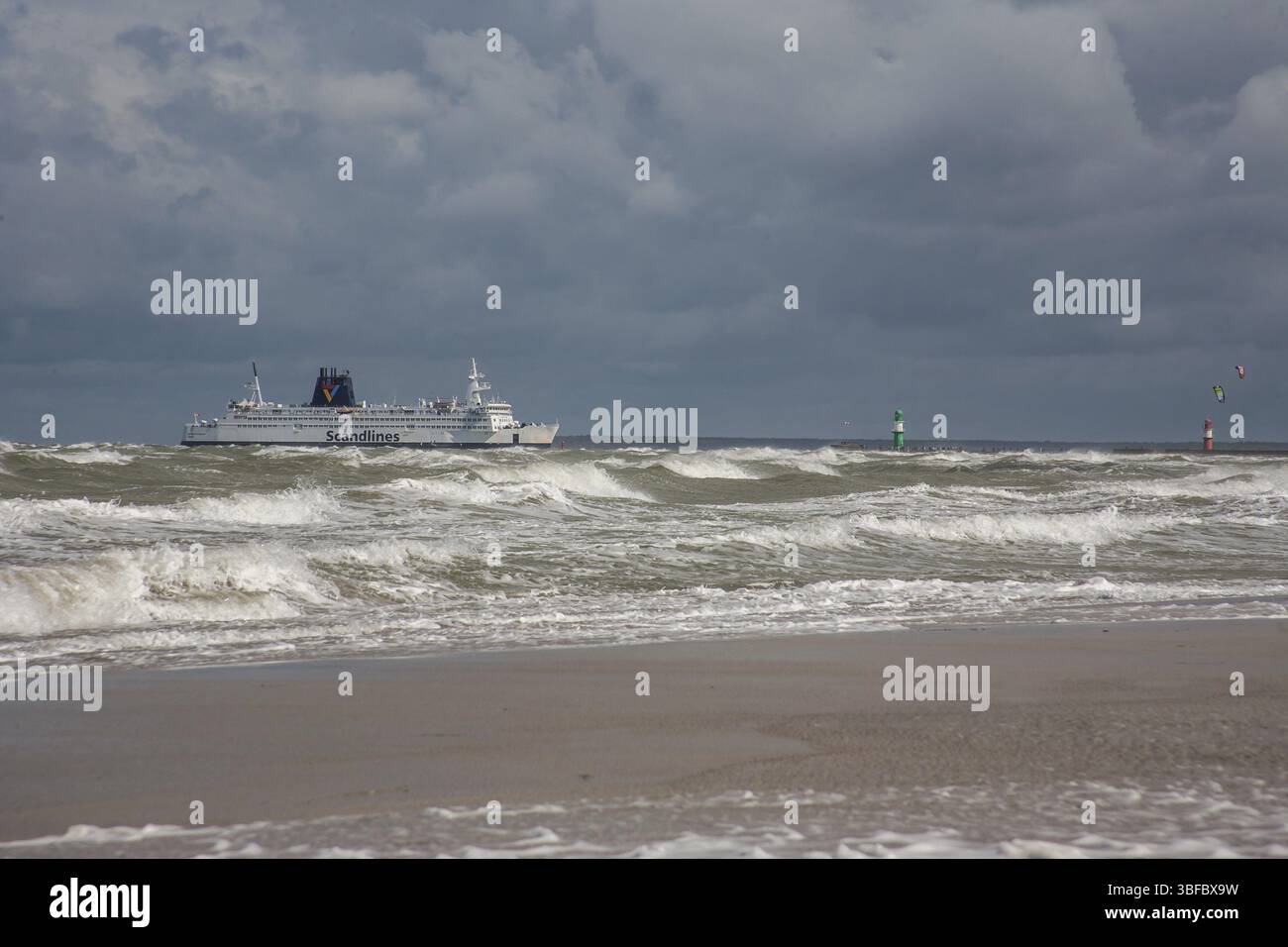 Baltic Sea - Ferry during storm Stock Photo - Alamy