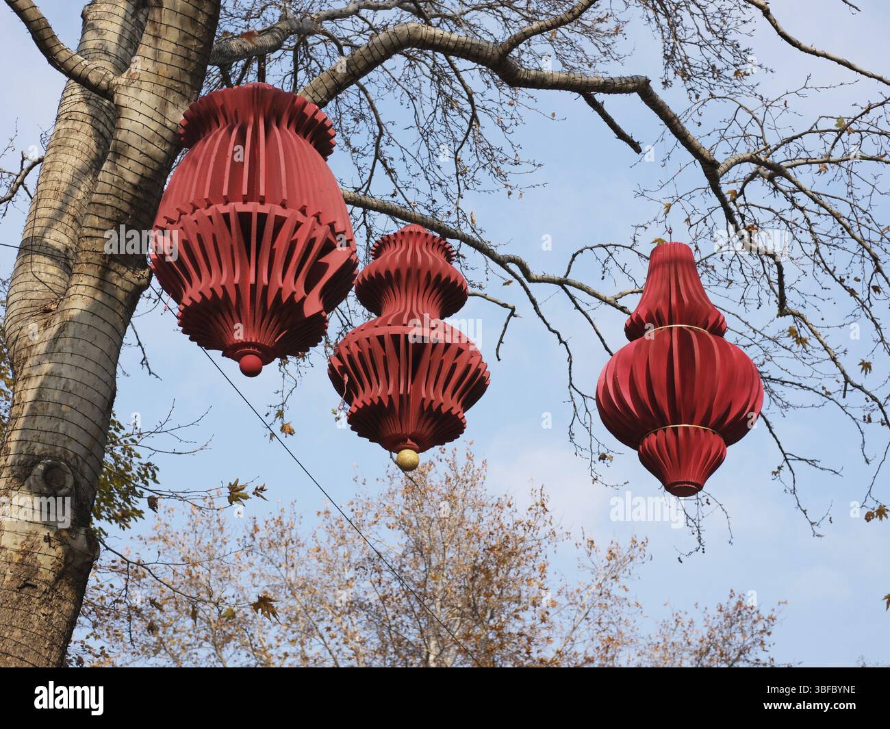 Red lantern hanging on hi-res stock photography and images - Alamy