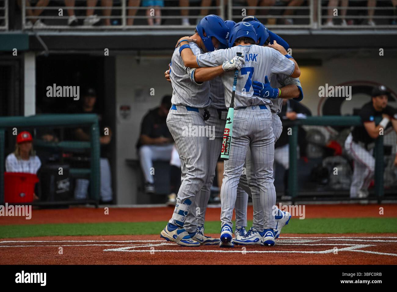 ATHENS, GA - MAY 31: Duke infielder Ben Miller (34) homers in third ...