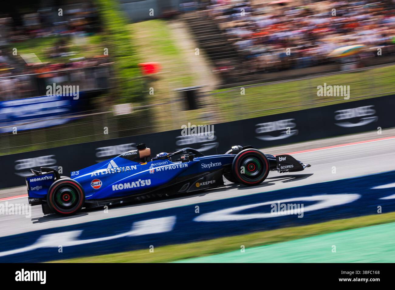 Barcelona, Spain. 31st May, 2025. Alexander Albon of Thailand and ...