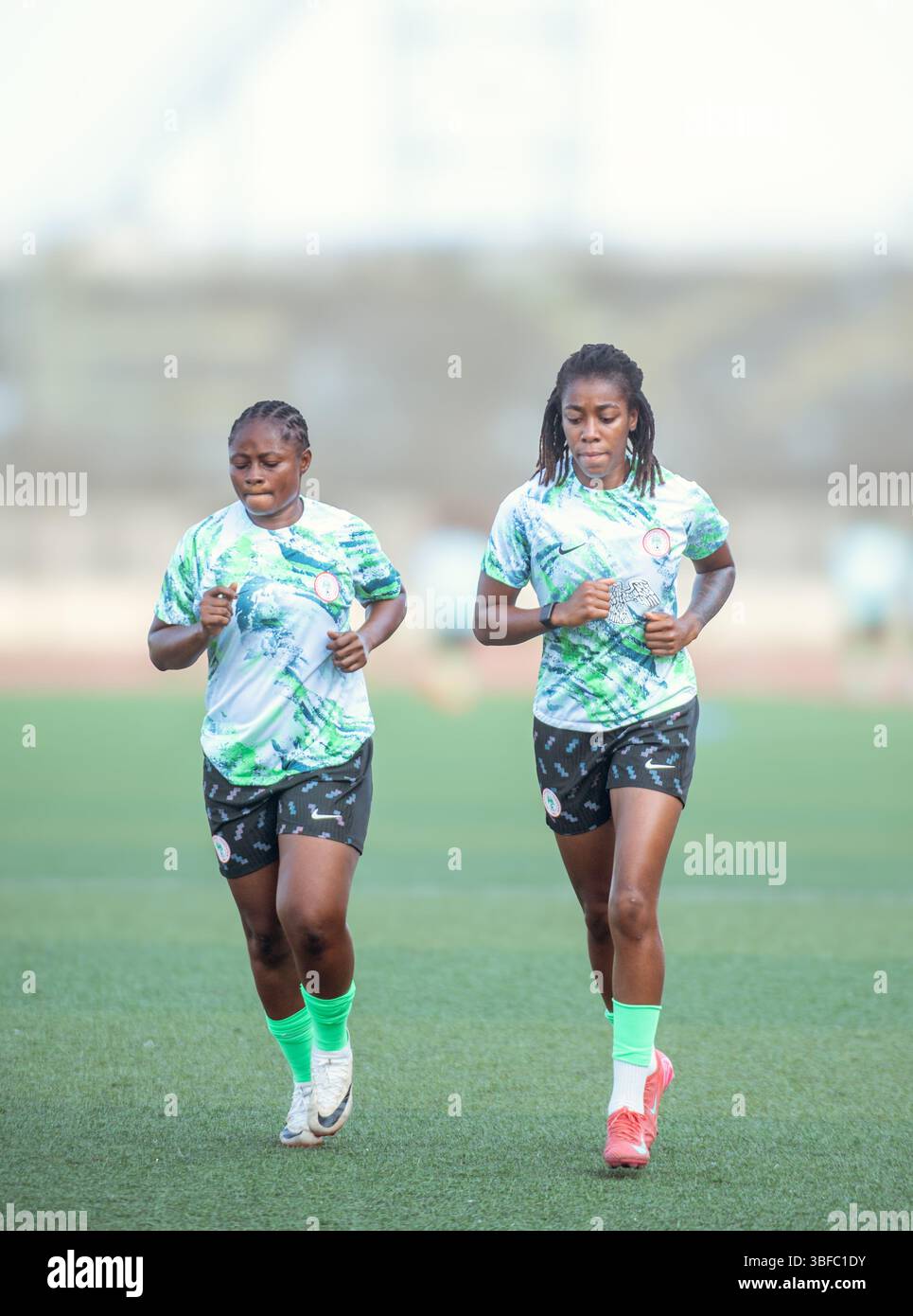 Jennifer Echegini training with the Super Falcons of Nigeria at the ...
