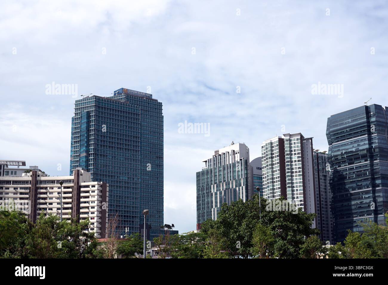 Kuala Lumpur, Malaysia - Jun 1, 2020: Brickfield town under significant ...