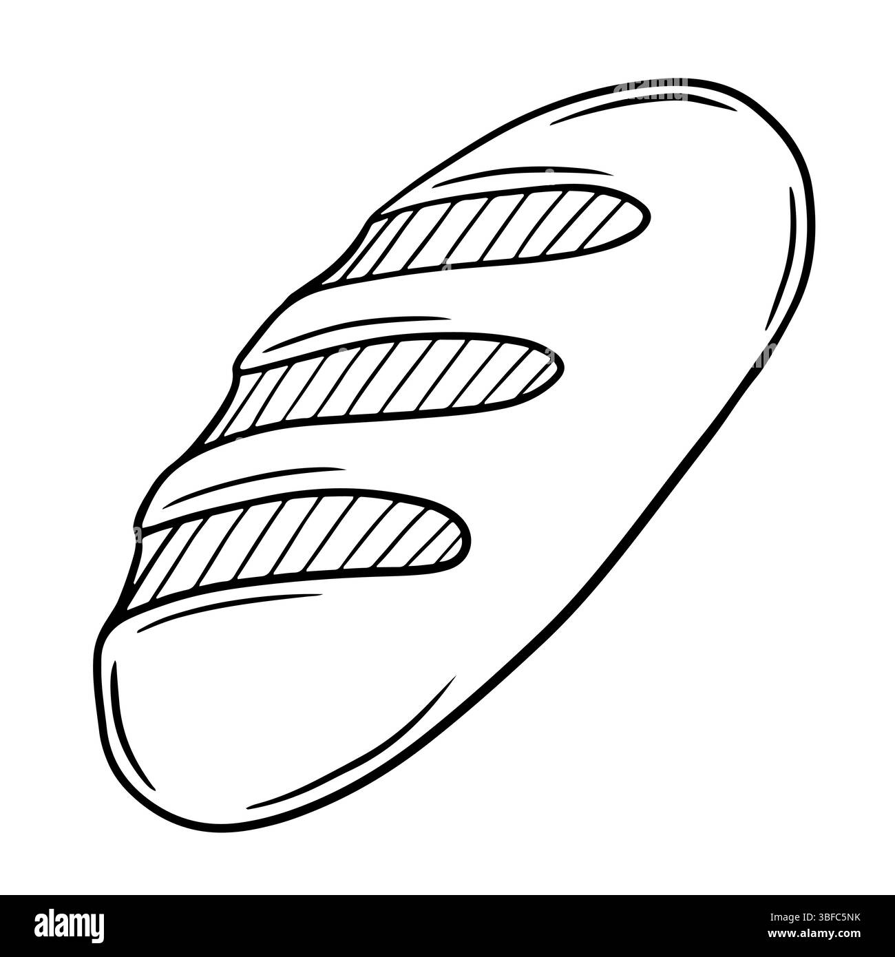 French bread sketch hand Black and White Stock Photos & Images - Alamy