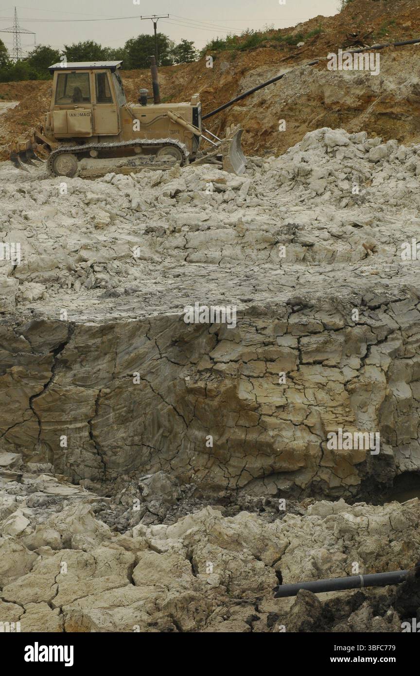 Clay extraction, quarry Stock Photo - Alamy