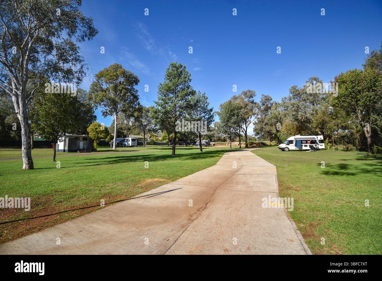 caravan park in Australia Stock Photo - Alamy