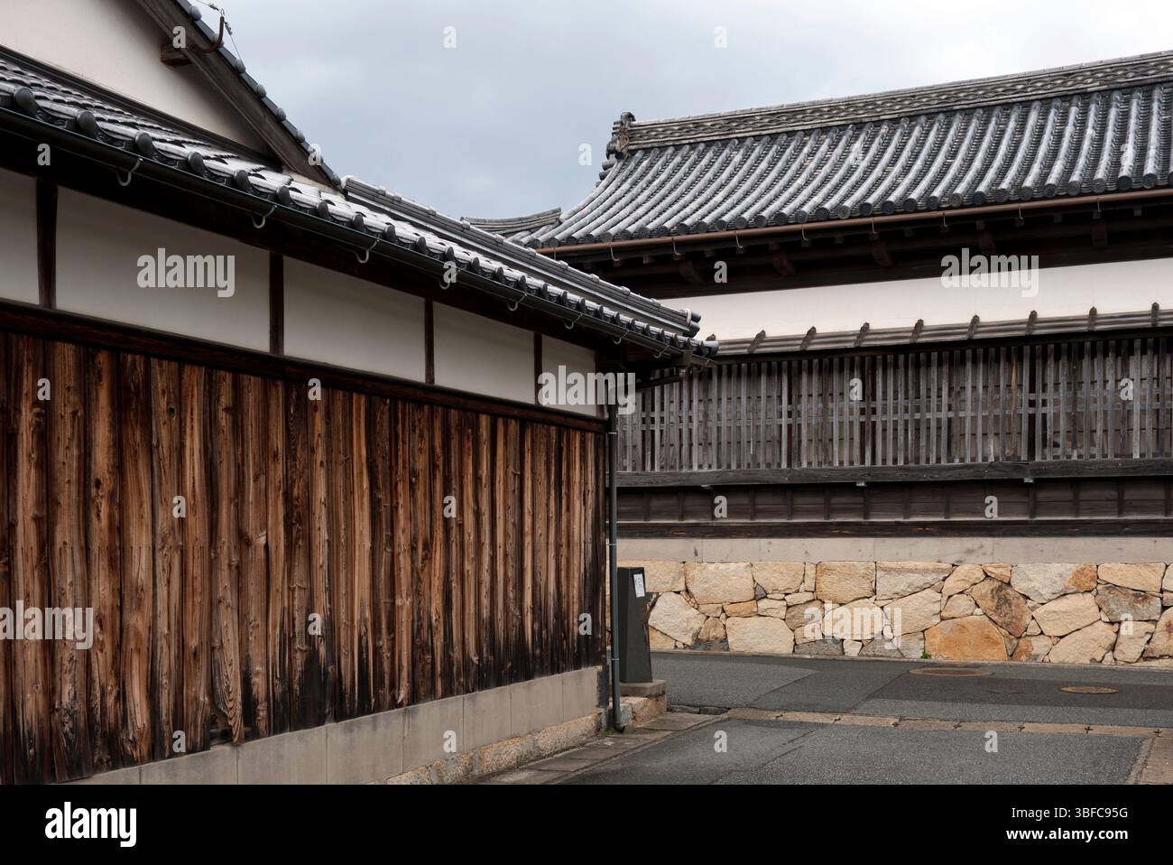 Traditional historic buildings in the Hamasaki Preservation District of ...