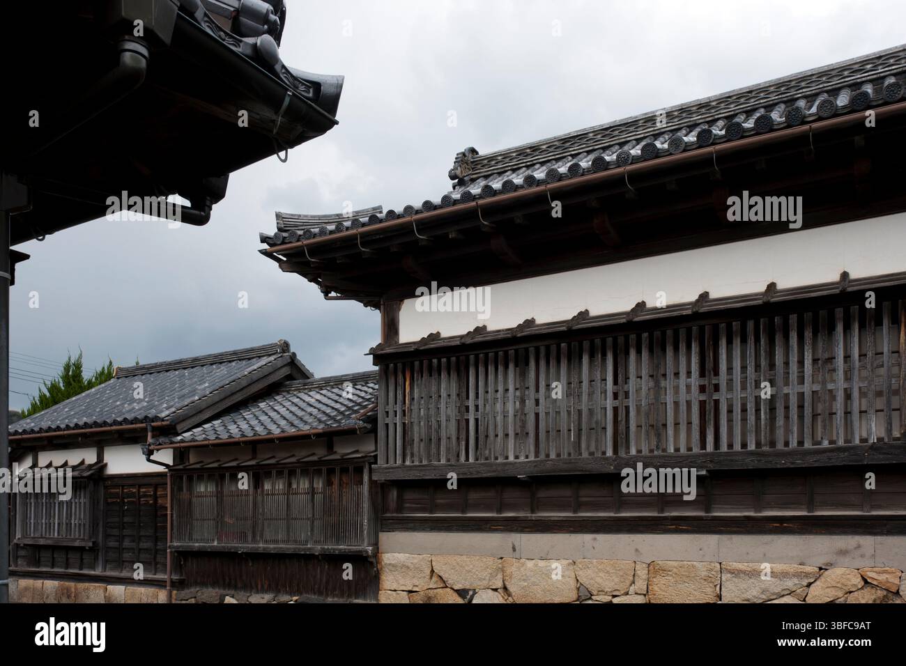 Traditional historic buildings in the Hamasaki Preservation District of ...