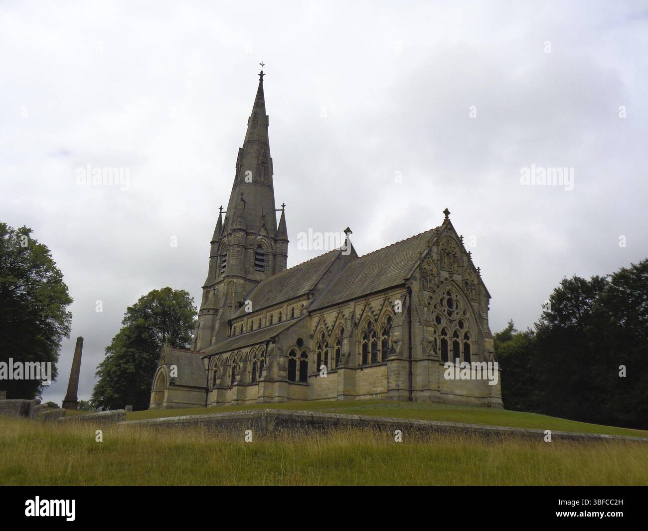 An old english chuch oustside from London Stock Photo - Alamy