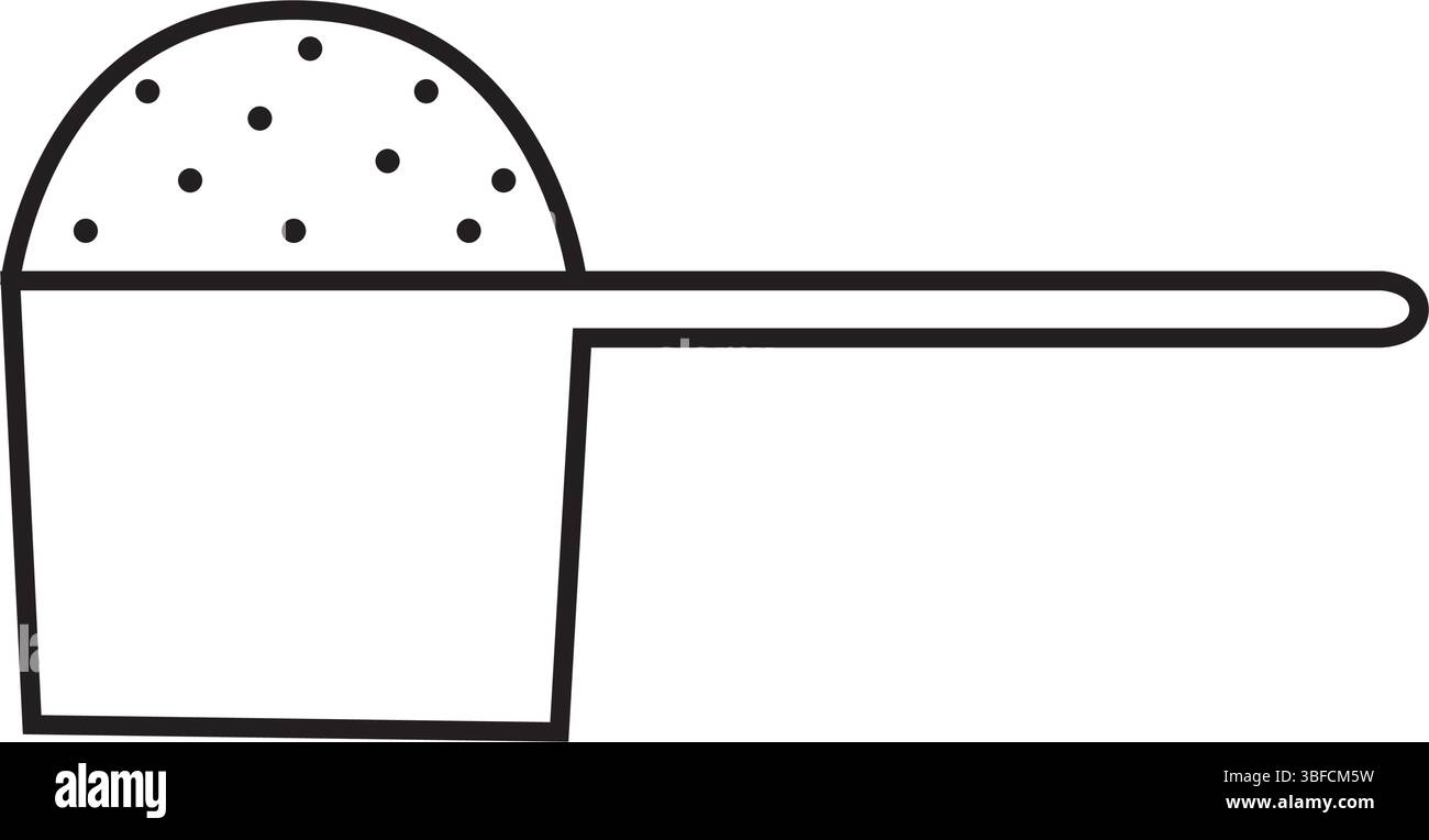 Illustration of Measuring Scoop with Powder Stock Vector Image & Art ...