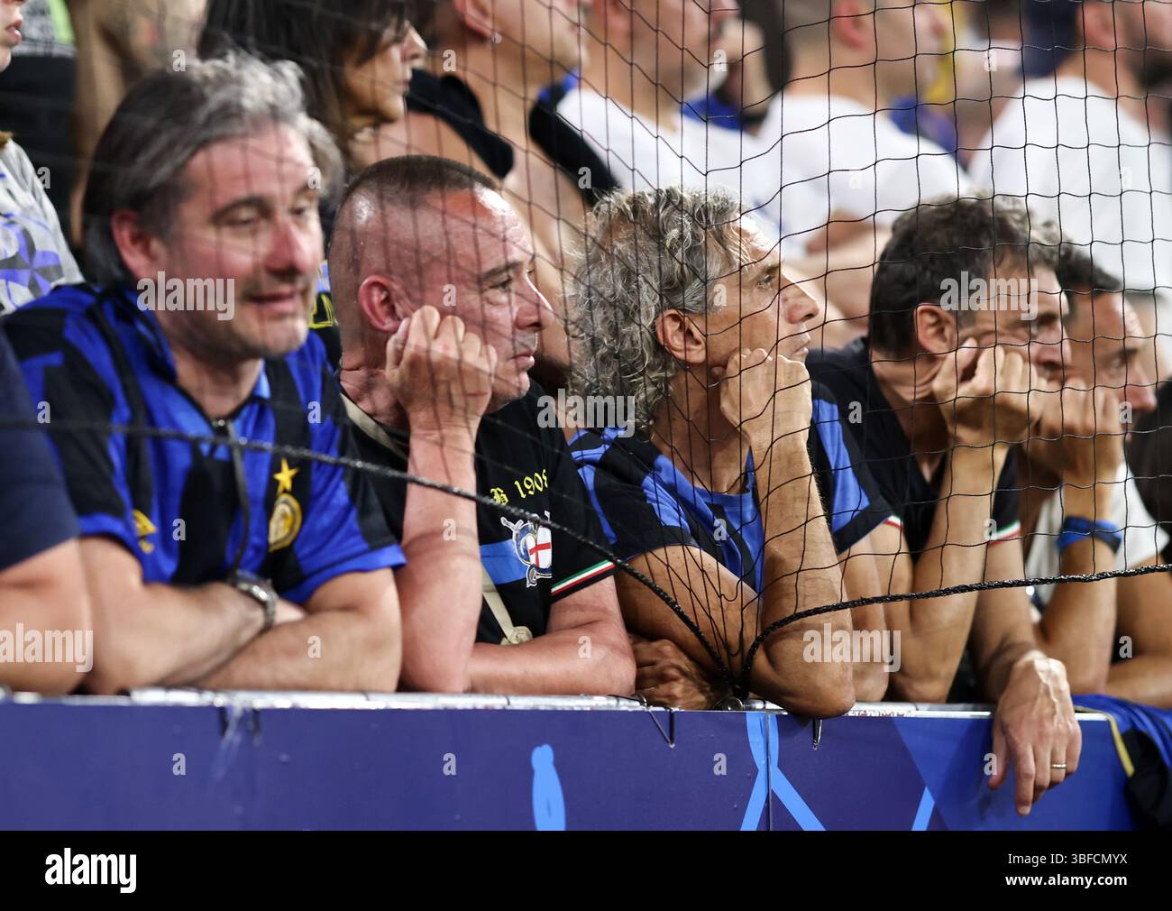 MUNICH, GERMANY - MAY 31: Inter Fans disappointed after the UEFA ...