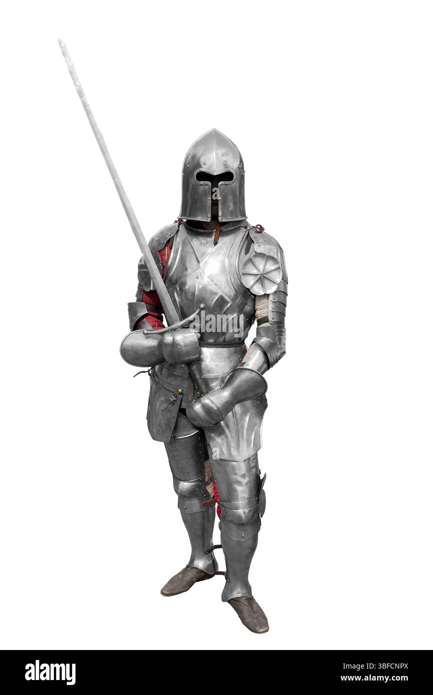 Medieval armed knight in Cut Out Stock Images & Pictures - Alamy
