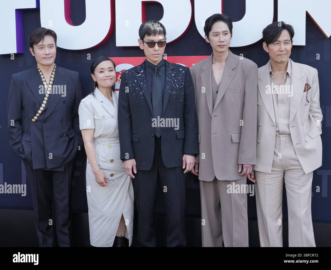 Los Angeles, USA. 31st May, 2025. (L-R) SQUID GAMES 3 Cast - Lee Byung ...