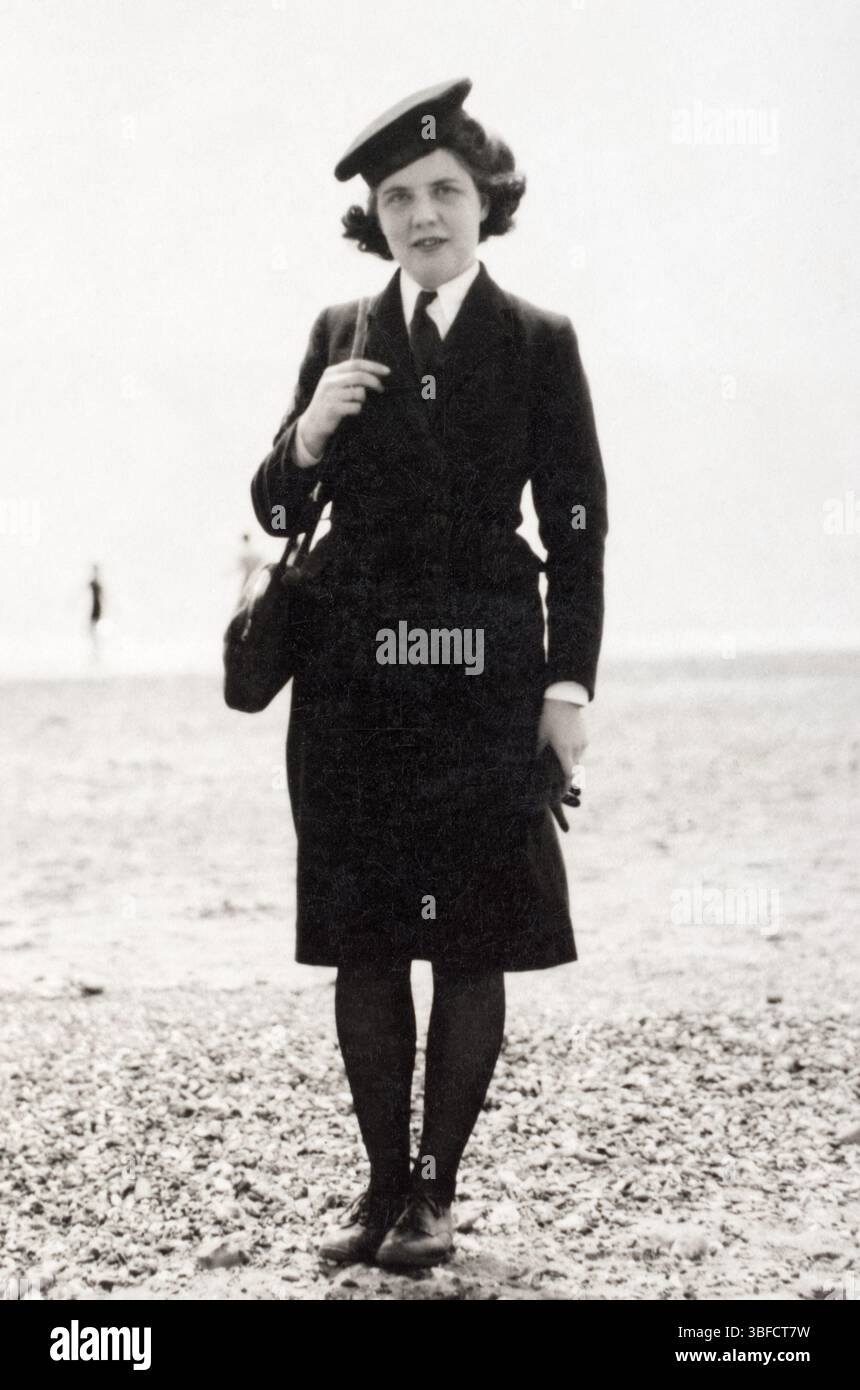 A Wren of the Women's Royal Naval Service during the Second World War ...